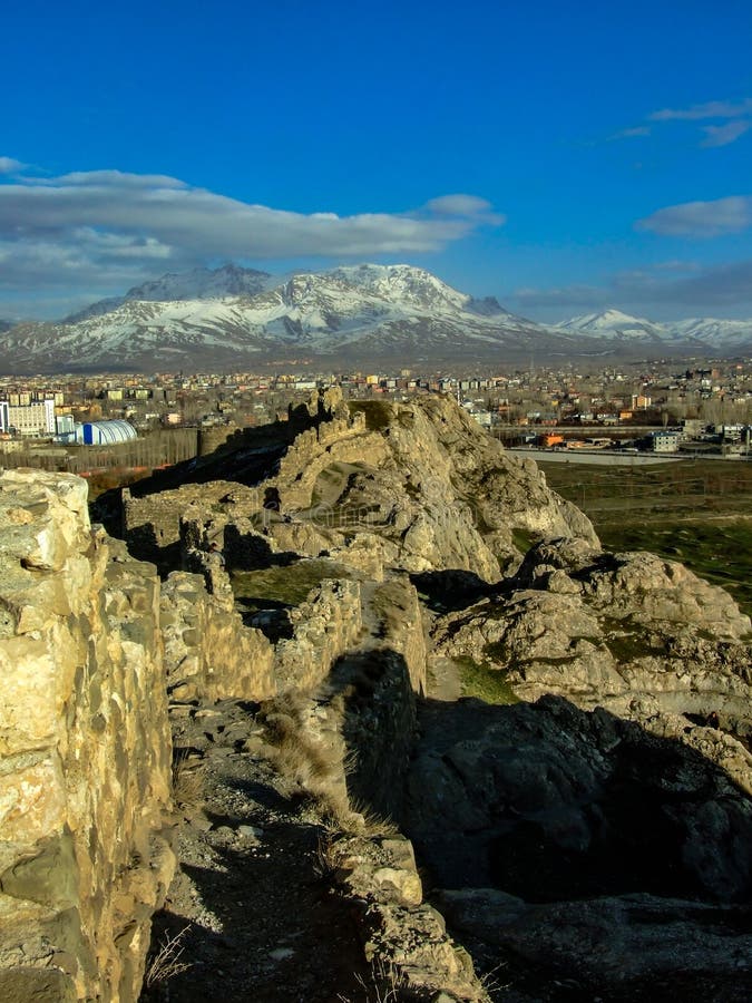 The castle of Van, Turkey stock photo. Image of horizontal - 139543486