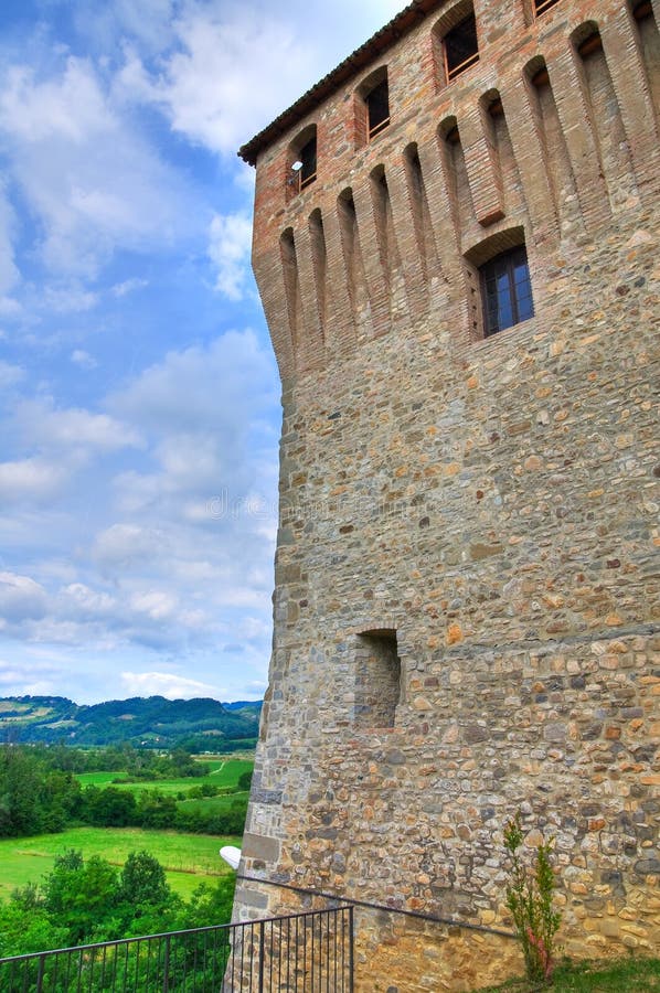 Castle of Varano De Melegari. Emilia-Romagna. Italy. Stock Photo ...