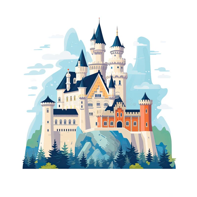 Castle vector clipart stock illustration. Illustration of architecture ...