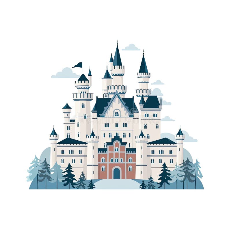 Castle vector clipart stock illustration. Illustration of fortification ...