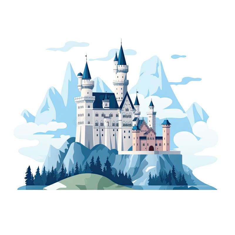 Castle vector clipart stock illustration. Illustration of icon - 302090267
