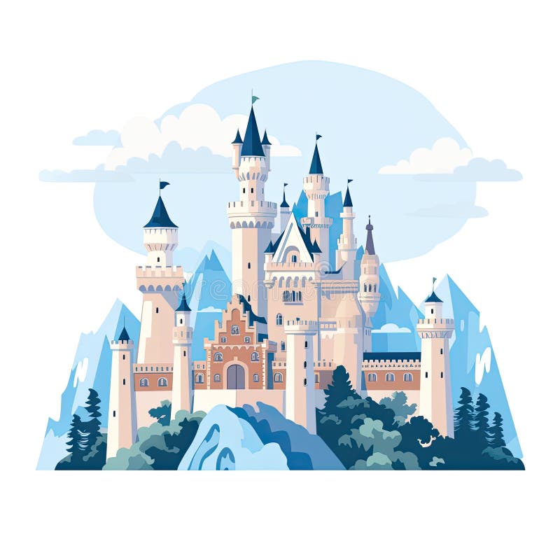 Castle vector clipart stock illustration. Illustration of fairytale ...