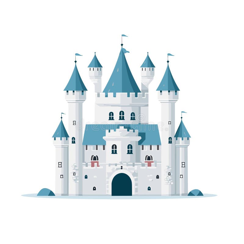 Castle Vector Flat Minimalistic Asset Isolated Illustration Stock ...