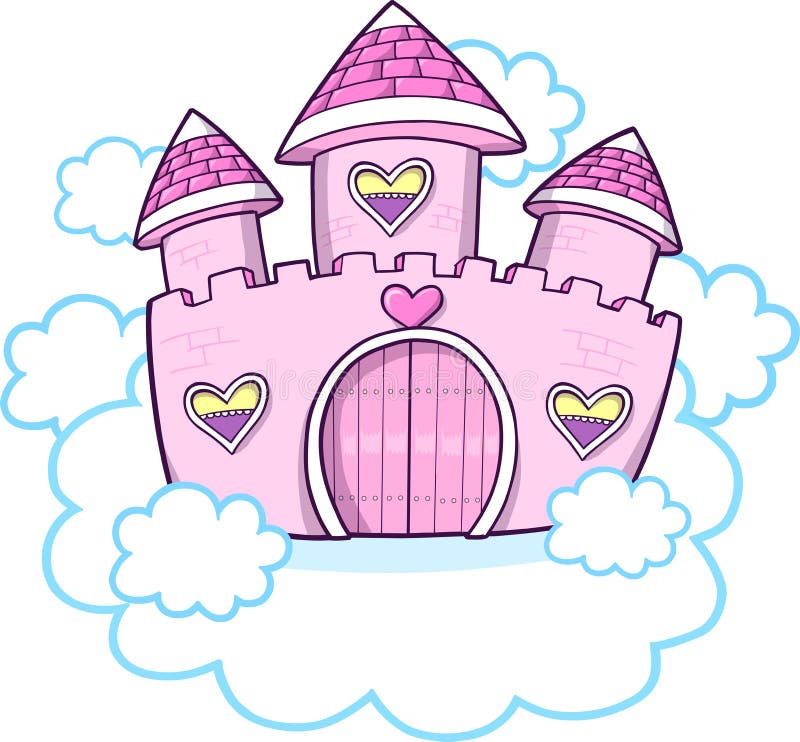 Princess Castle Vector Illustration Stock Vector Illustration Of