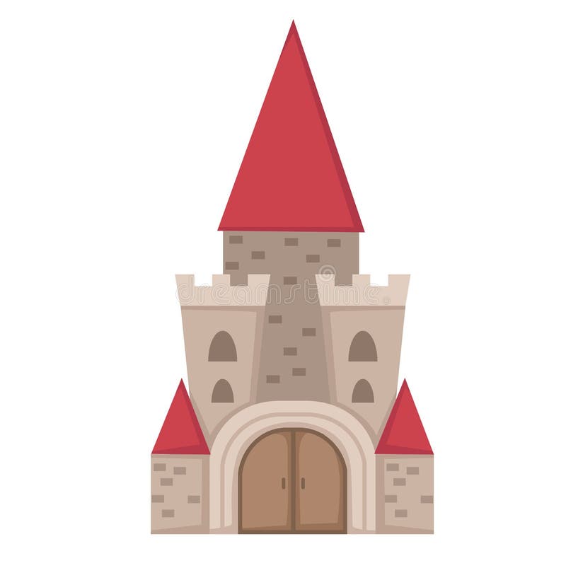 Castle vector stock vector. Illustration of cartoon, high - 44343043