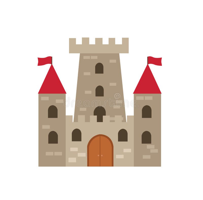 Castle vector illustration stock vector. Illustration of palace - 108685267