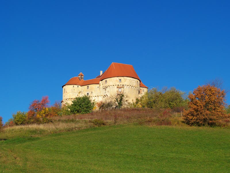 A Medieval Castle - Veliki Tabor - Croatian Castle Stock Image - Image ...