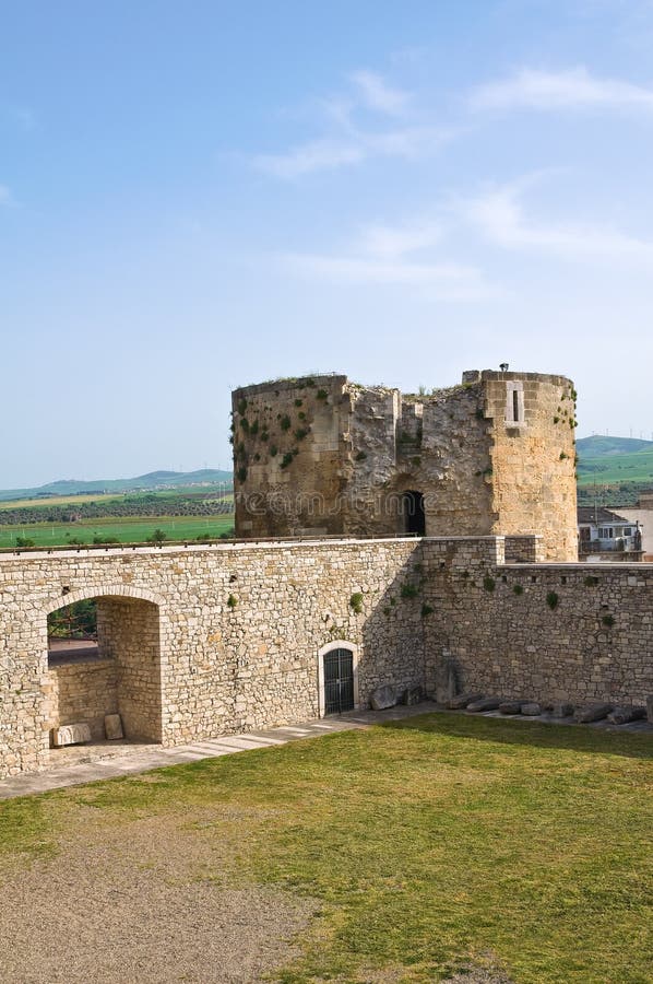 Castle of Venosa. Basilicata. Italy. Stock Photo - Image of brickwall ...