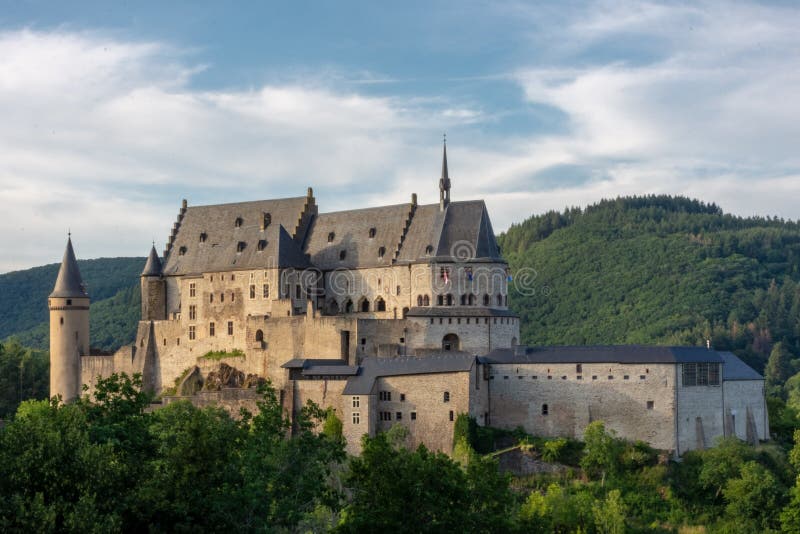 Castle of Vianden in Luxembourg Stock Image - Image of europe, european ...