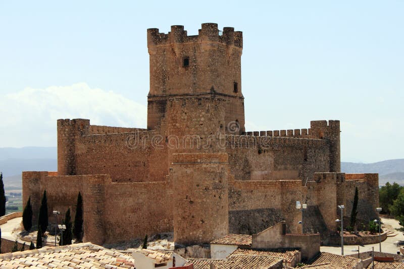 Castle Villena stock photo. Image of castle, valencia - 15280848