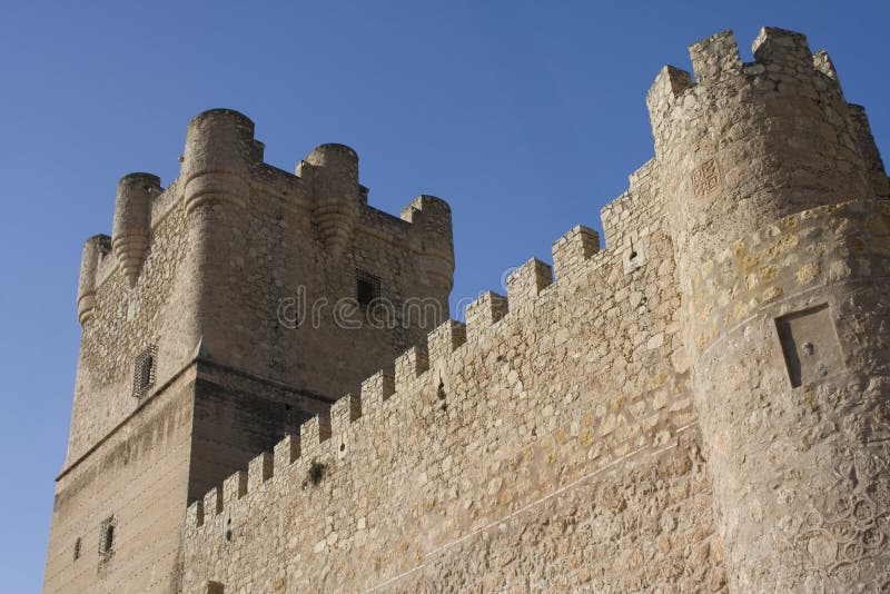 Castle of Villena, Spain stock image. Image of wall, europe - 8697505