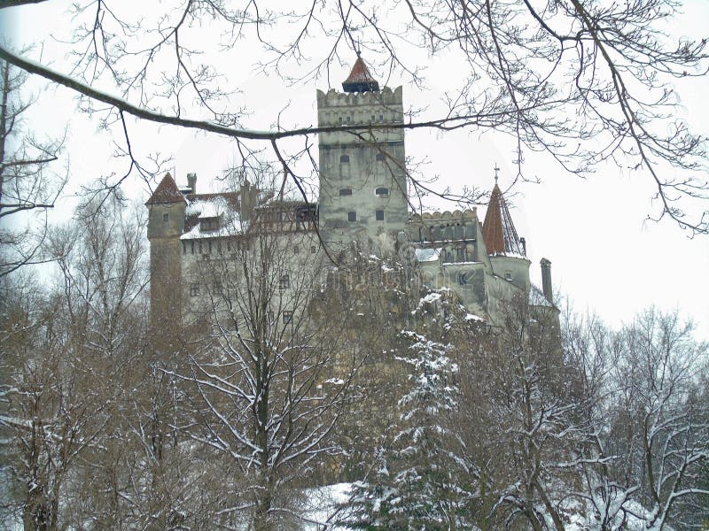 The Castle of Vlad the Impaler in Bran, Romania Stock Image - Image of ...