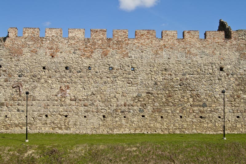Very old castle wall stock image. Image of wall, blue - 19794557