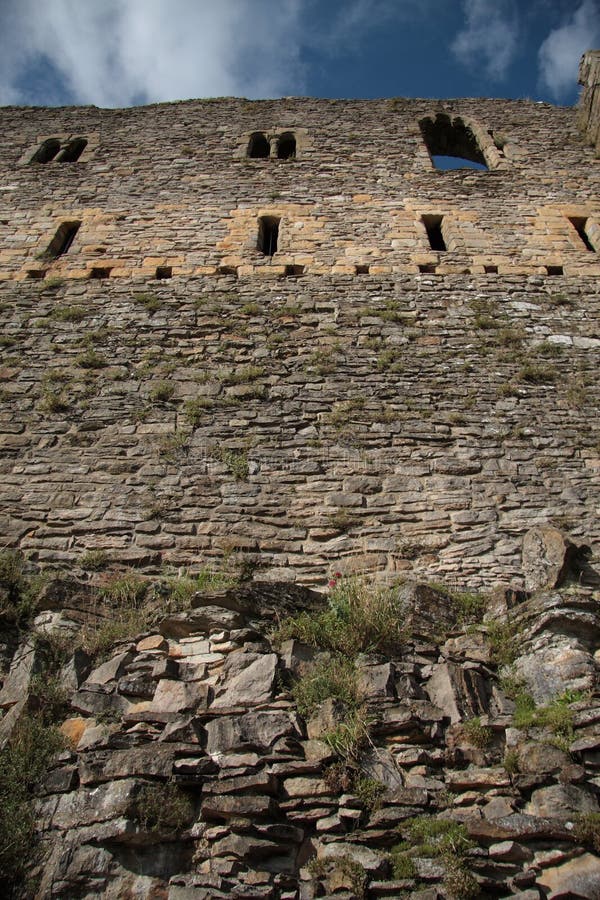 Castle Wall stock photo. Image of rugged, england, solid - 6187216