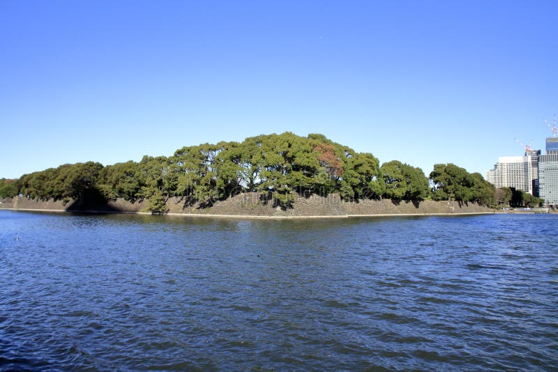 Castle wall of Edo castle stock image. Image of site - 145800883