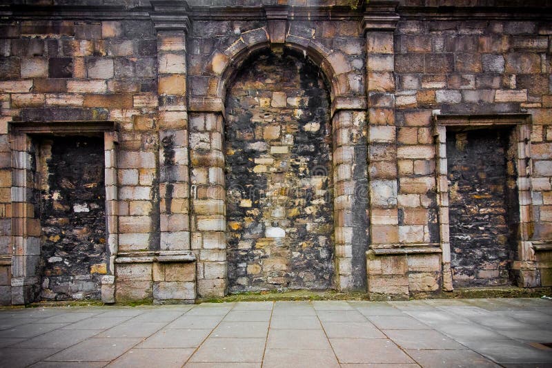 Castle Wall Exterior stock image. Image of construction - 31005691