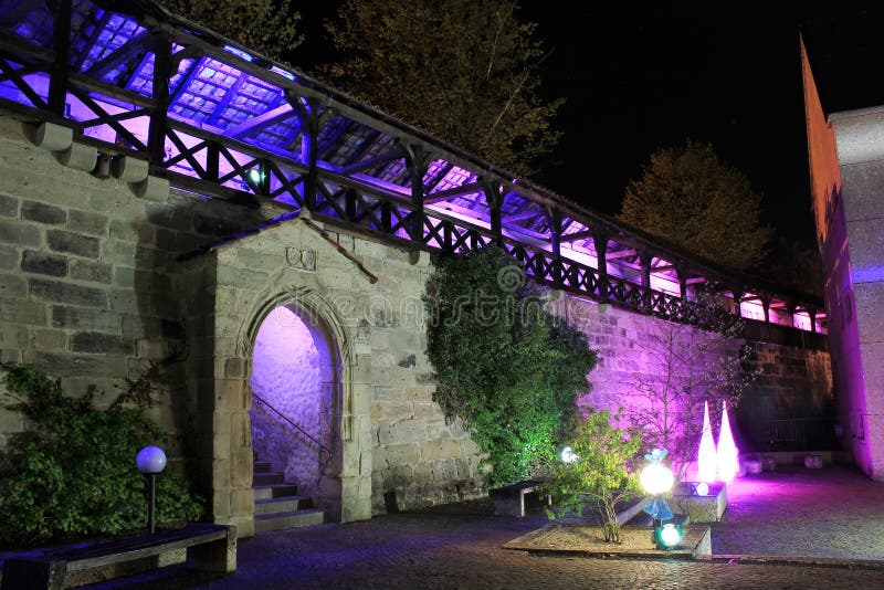 Castle wall stock photo. Image of reflection, historic - 92810512