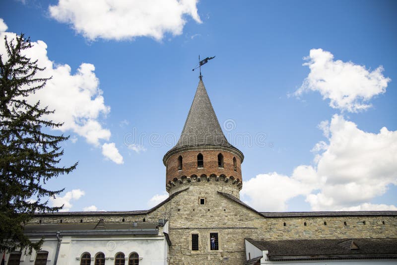Castle Wall Tower Fortification Construction Building Medieval Landmark ...