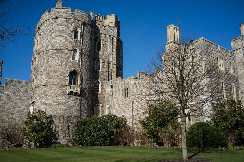 Castle wall at Windsor stock image. Image of protection - 51044777