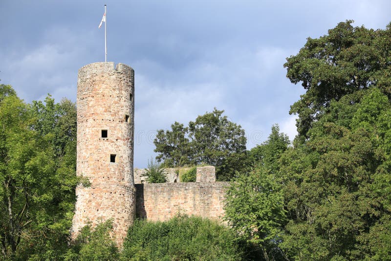 The Castle Wallenstein in Hessen, Germany Stock Photo - Image of ...