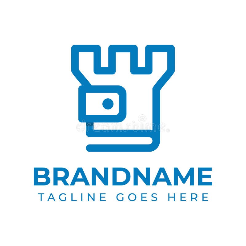 Castle Wallet Logo, Symbolizing Security, Strength, and Financial ...