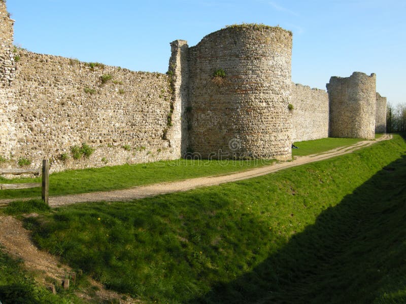 Castle walls stock image. Image of anglo, defence, building - 25653079
