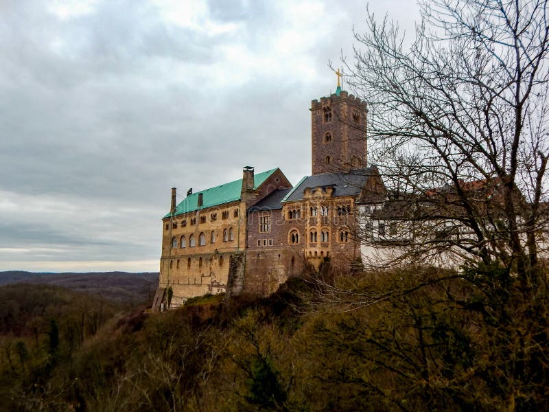 Castle Wartburg in Eisenach Thuringian Stock Photo - Image of ...