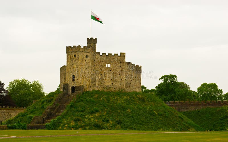 Castle Watchtower on the Hill Stock Image - Image of castle, watchtower ...