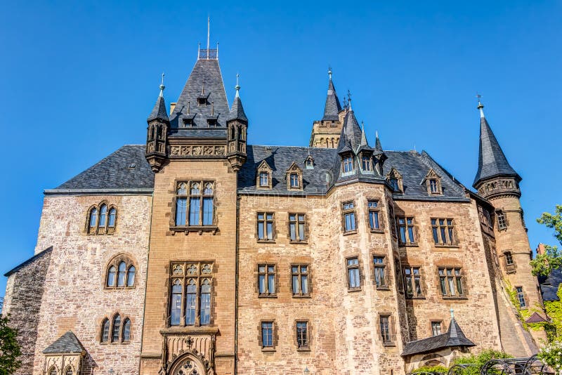 Castle in Wernigerode in Germany Stock Image - Image of fortress ...