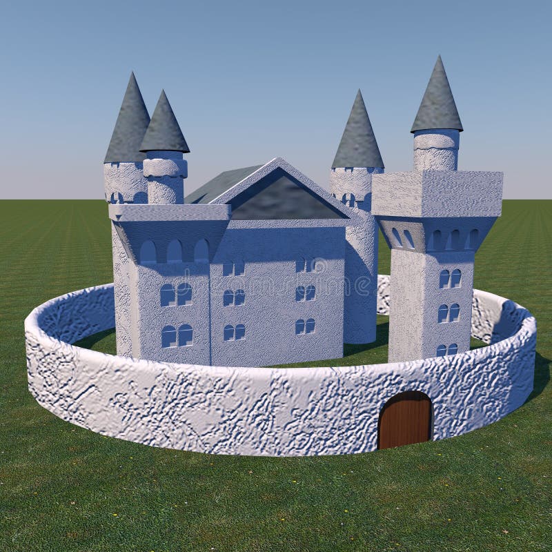 Castle stock illustration. Illustration of magic, castle - 53657523