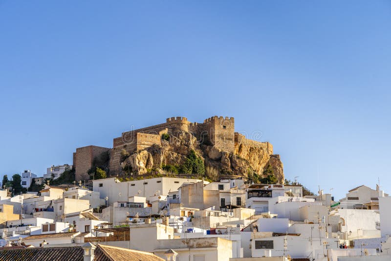 Castle and Whitewashed Architecture of Salobrena in Granada District ...