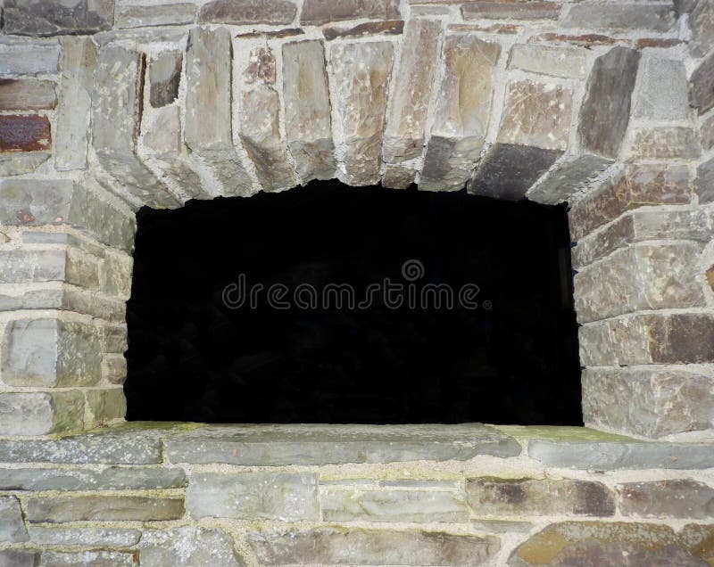 Stone Wall Window of Renaissance Castle Stock Image - Image of castle ...