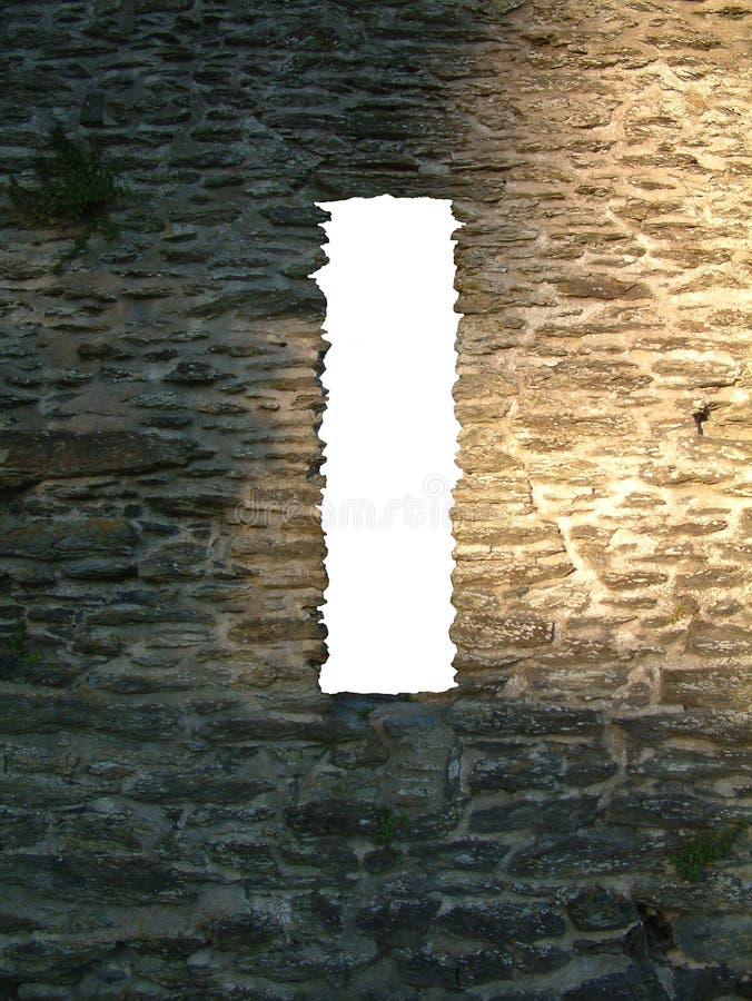 Castle Window Border stock image. Image of stones, fortress - 194373219