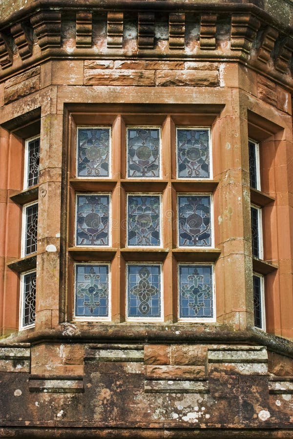 Castle windows stock image. Image of house, residence - 6474079