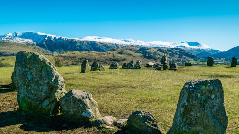Castlerigg Stone Circle in the English Lake District Stock Image ...