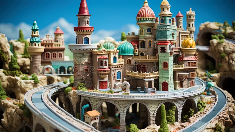 Castles Hanging on the Railing of the Bridge, Like Small Monuments of ...