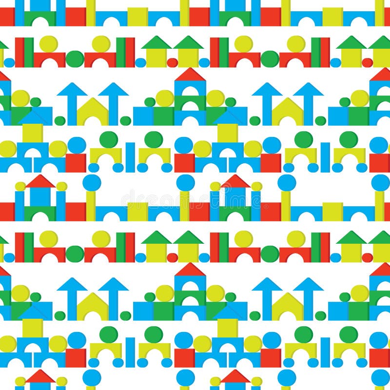 Castles on a White - Seamless Vector Texture Stock Vector ...