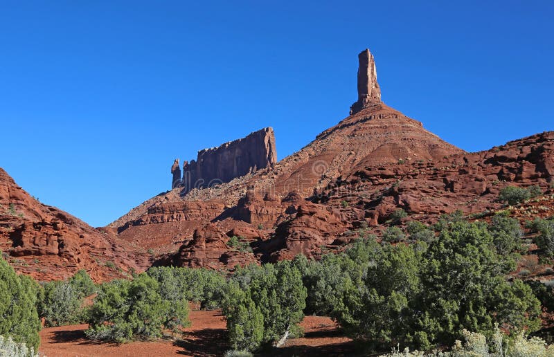 Castleton Tower stock photo. Image of travel, tourism - 74737266