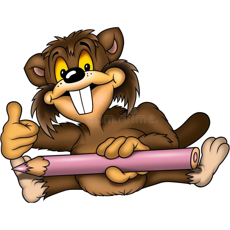 Castor stock vector. Illustration of laughing, cute, cartoons - 23012656