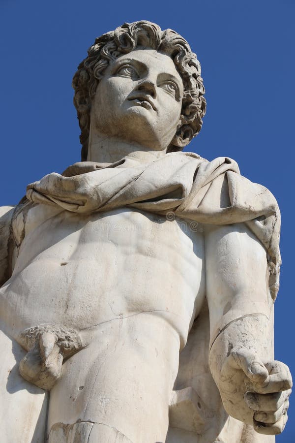Castor Statue, Rome, Italy stock image. Image of sculpture - 79819857