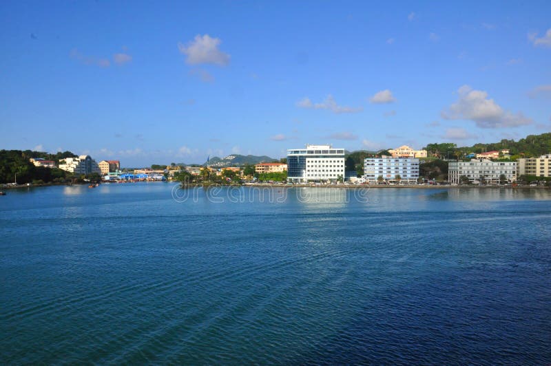 Castries, Saint Lucia editorial stock image. Image of summer - 178238059
