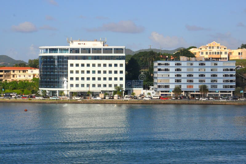 Castries, Saint Lucia editorial stock photo. Image of harbor - 178238133
