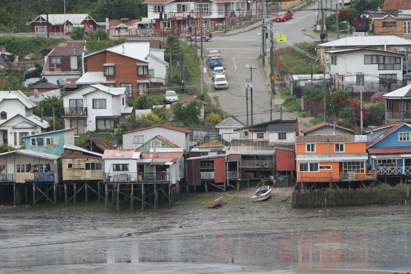 Castro on Chiloe Island, Chile Stock Photo - Image of america, city ...