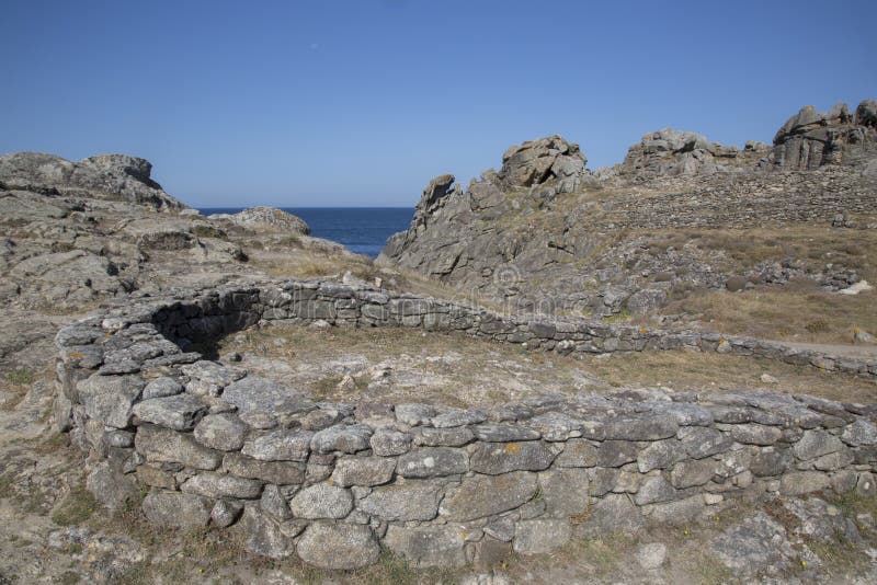 Castro De Barona Fort; Galicia Stock Photo - Image of barona, ruin ...