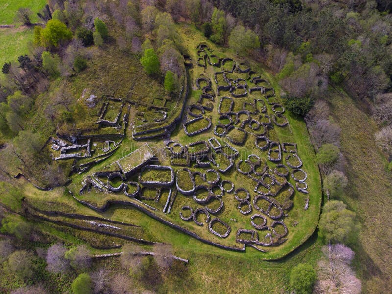 Castro De CoaÃ±a, an Iron Age Town Stock Image - Image of detail ...