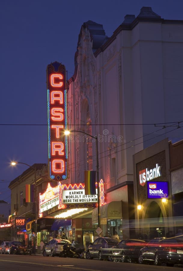 Castro Theater editorial photography. Image of deco, landmark - 20306092