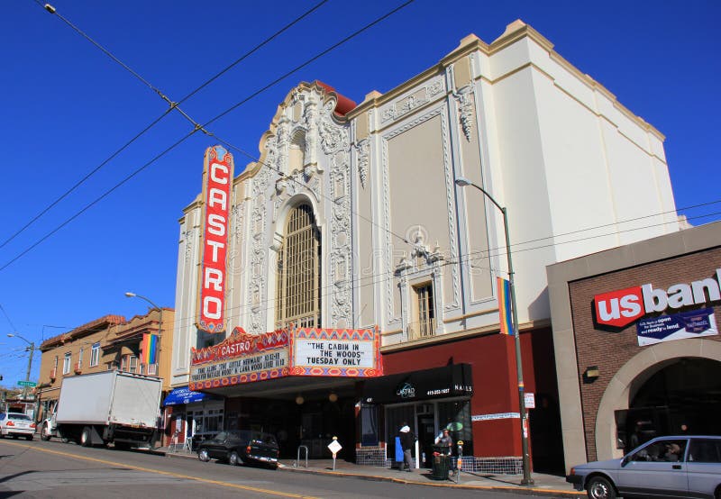 Vintage Movie Theater Marquee Sign Stock Image - Image of restoration ...