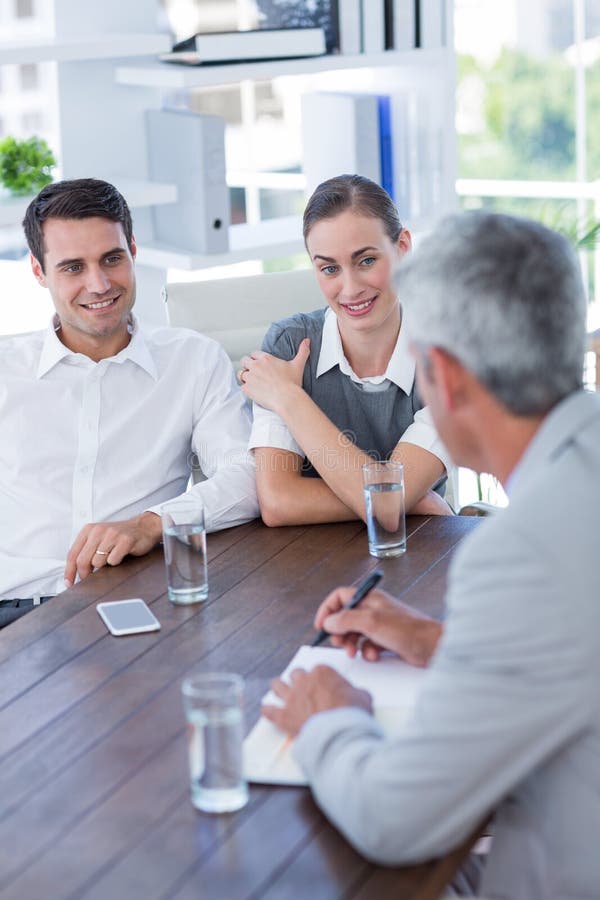 Casual Business People Speaking Together Stock Image - Image of indoors ...