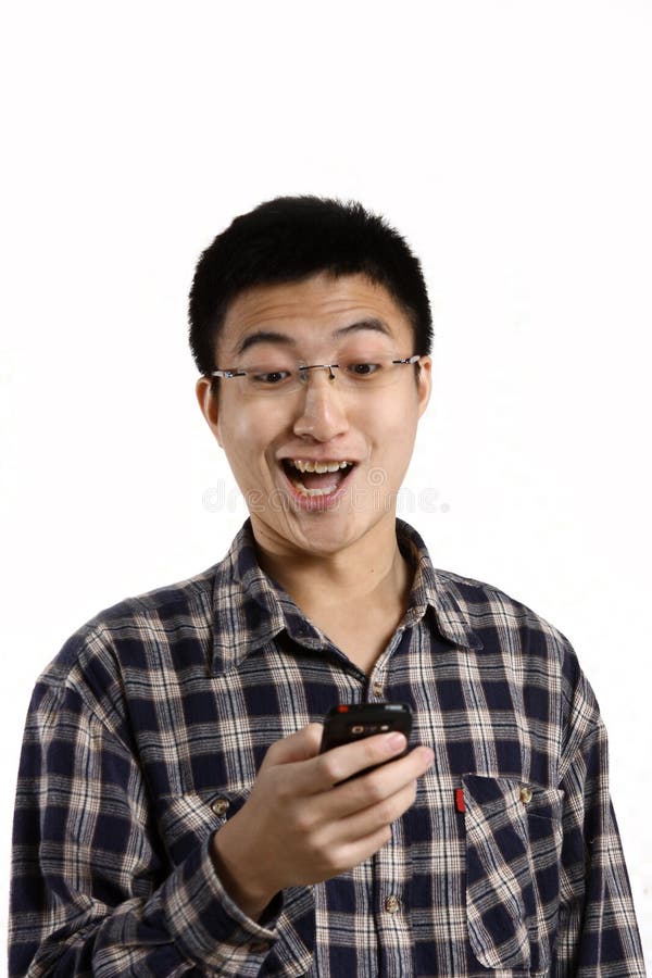 Casual chinese man smiling stock image. Image of person - 17399797