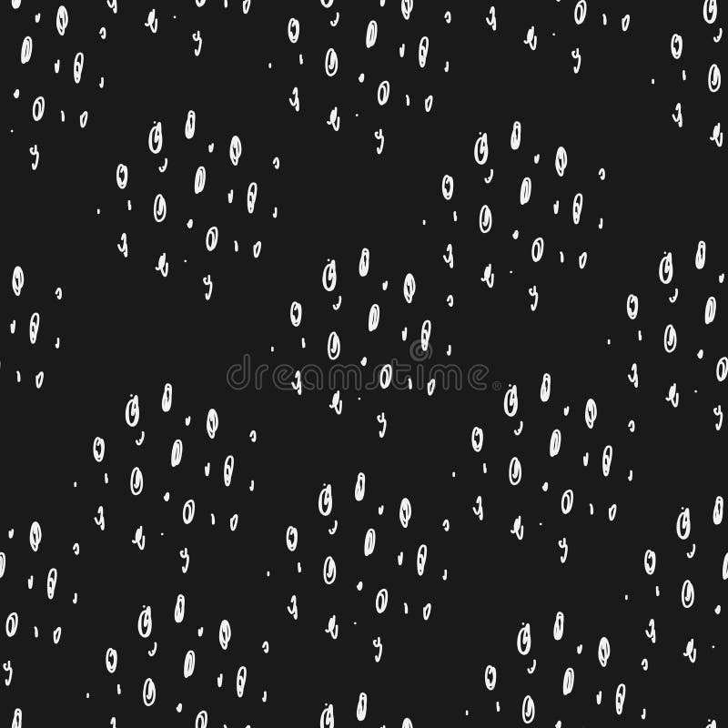 Casual Circle Dot Texture. Stylish Doodle Seamless Pattern. Stock ...